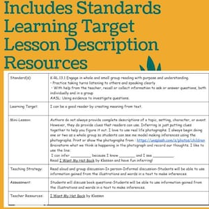 Year of Kindergarten Library Curriculum Lesson Plans - Etsy
