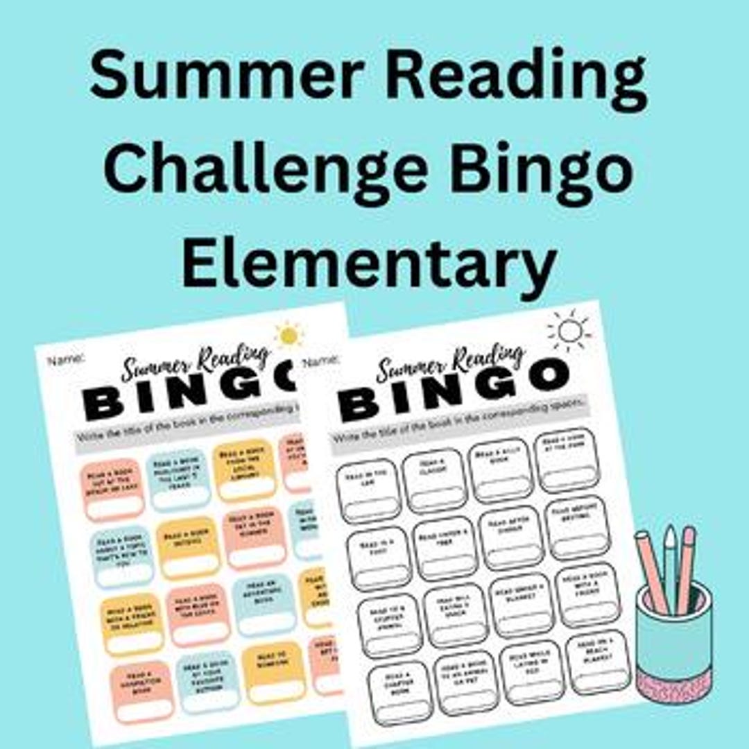 Summer Reading Challenge Bingo Printable Activity - Etsy UK