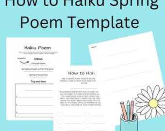 Write Your Own Quatrain Poem Poetry Template Printable - Etsy