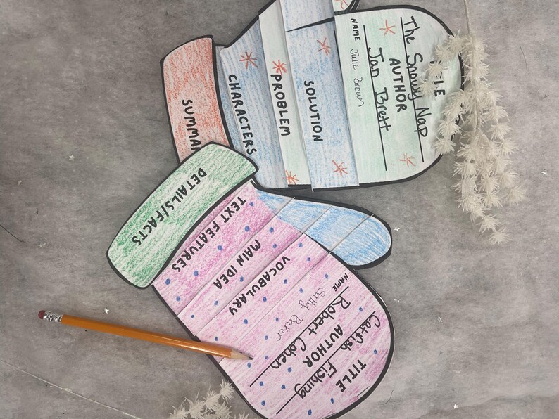 Winter Nonfiction & Fiction Reading Book Report Elementary Templates - Etsy