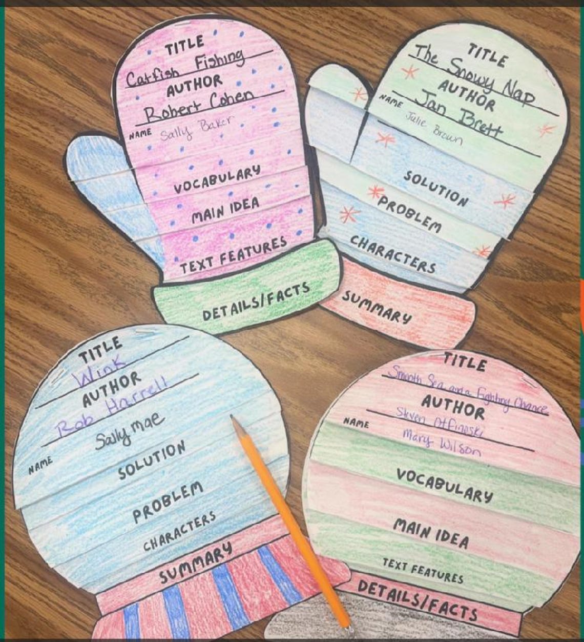 Winter Nonfiction & Fiction Reading Book Report Elementary Templates - Etsy