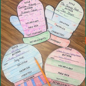 Winter Nonfiction & Fiction Reading Book Report Elementary Templates - Etsy