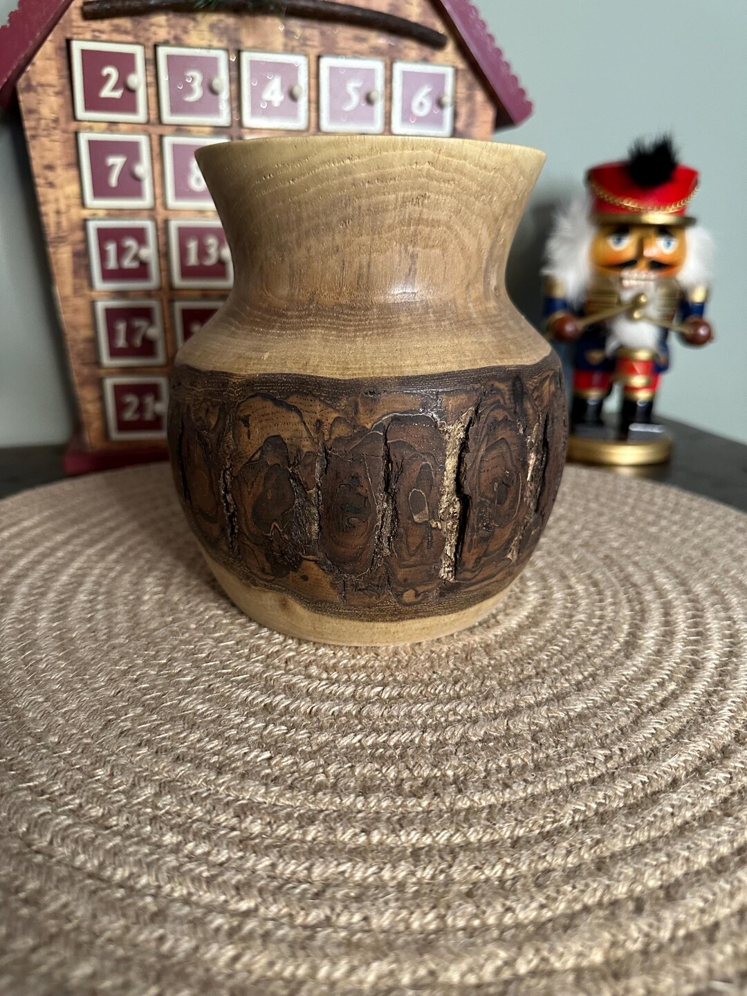 Hand Turned Black Walnut Wood Vase - Etsy