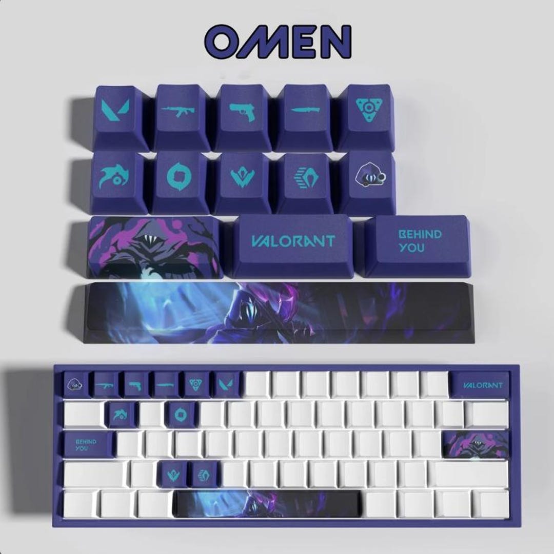 Keycaps Valorant Omen / Variations : 14 Keys, 29 Keys, Full Set ...