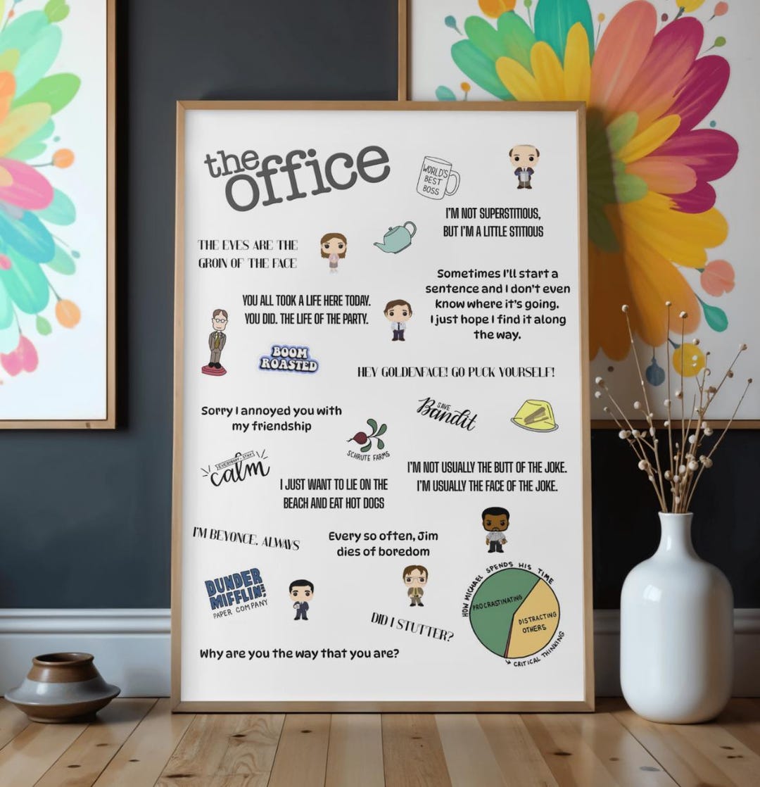 The US Office Poster Print - Famous Quotes - the US Office Merch - Etsy
