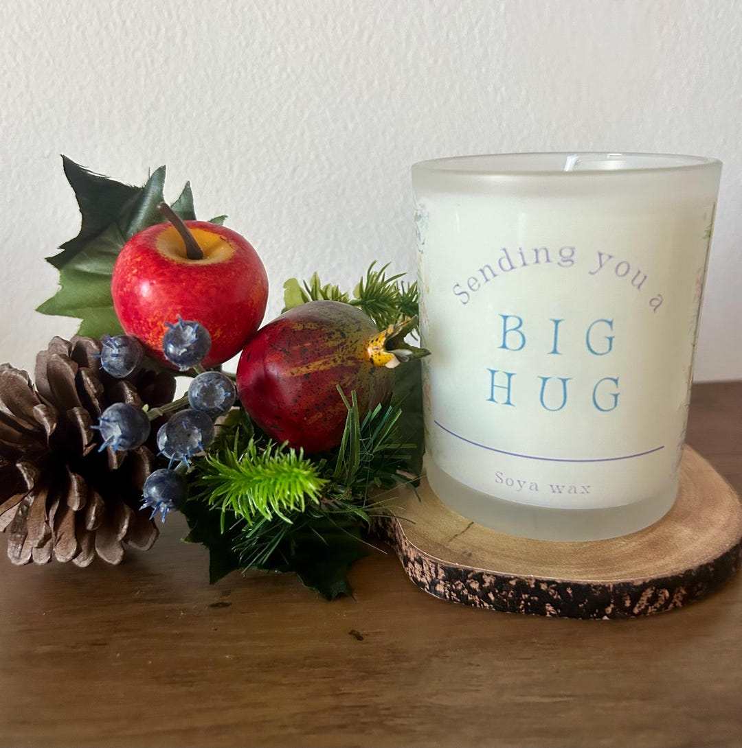 Handmade Candle - Sending You a Hug Candle Gift - Etsy