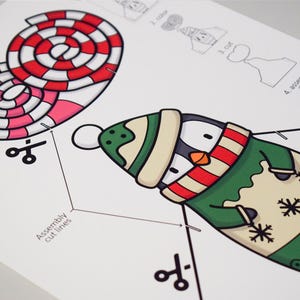 Printable Christmas Paper Craft: Penguin Sweater DIY Activity (digital ...