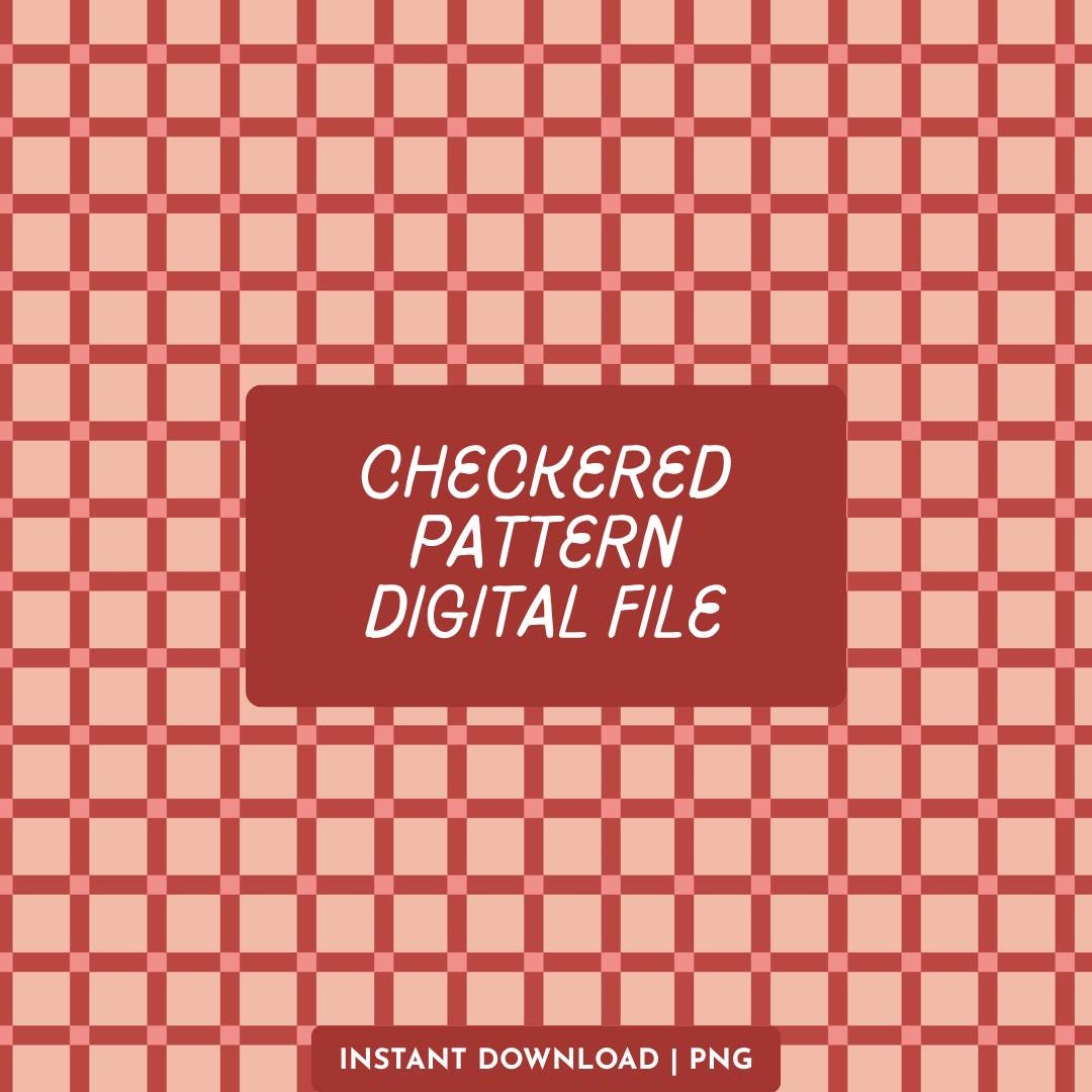 Red and Pink Checkered Pattern | Seamless PNG (commercial License) - Etsy