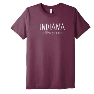 Indiana State Shirt Home Grown Shirt Hoosiers Shirt - Etsy