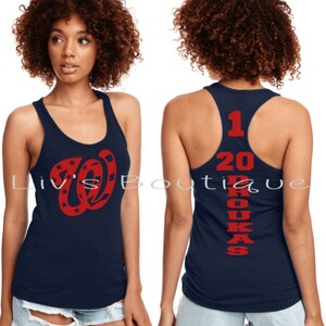 Personalized Baseball Chest Number on Tank Personalized - Etsy