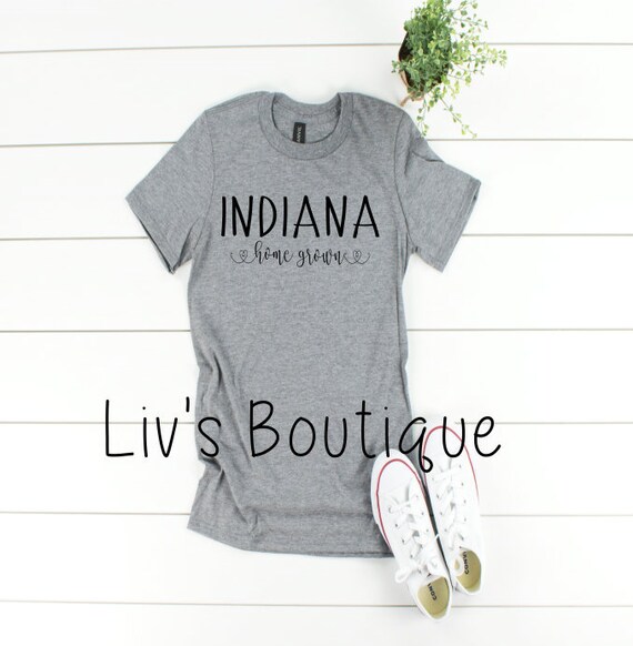Indiana State Shirt Home Grown Shirt Hoosiers Shirt - Etsy