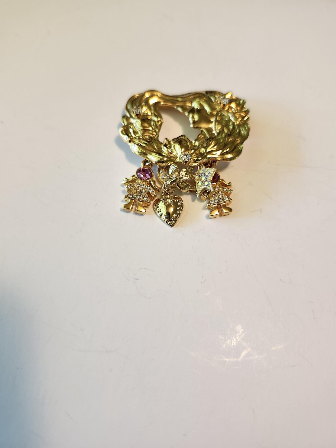 Mint Condition Kirks Folly "lady of the Lake" Art Nouveau Style Pin - Etsy