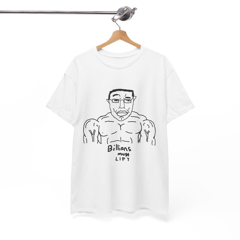 Wojak Chudjak Chud Buff Billions Must Lift T-shirt: Gym Workout Tee - Etsy