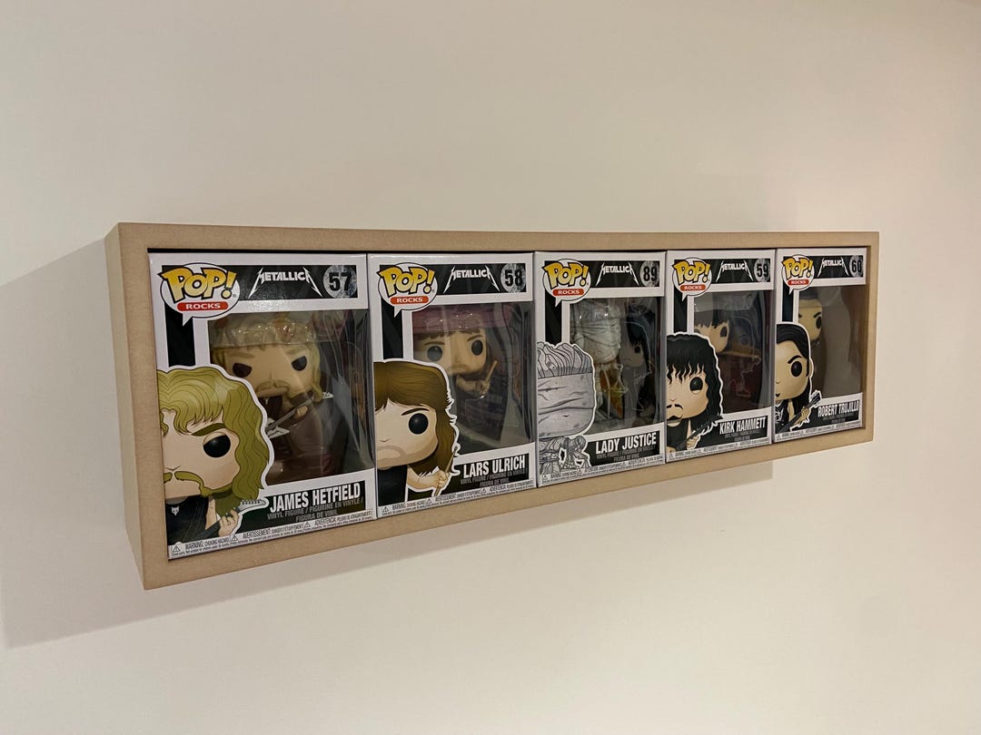 Funko Pop Wall Display Shelf: MDF Storage for 5 Boxed Pops, Comes FULLY ...