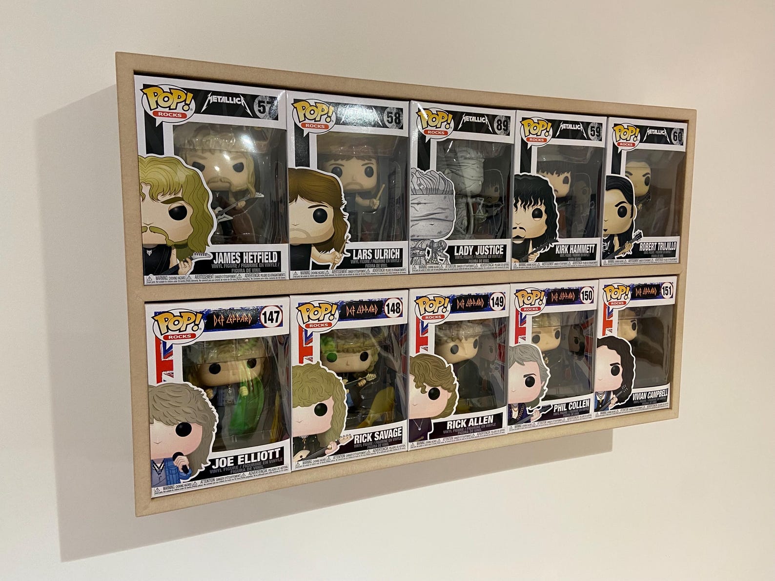 10 Funko Pop Wall Display Shelf Unit, MDF Storage for Boxed Funko Pops ...