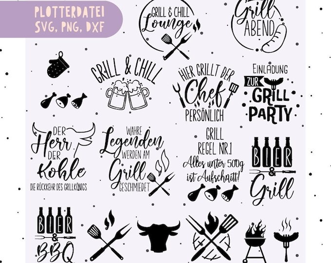 Barbeque SVG Bundle, BBQ Svg Bundle, BBQ Svg, Grilling Svg, Kitchen Svg ...