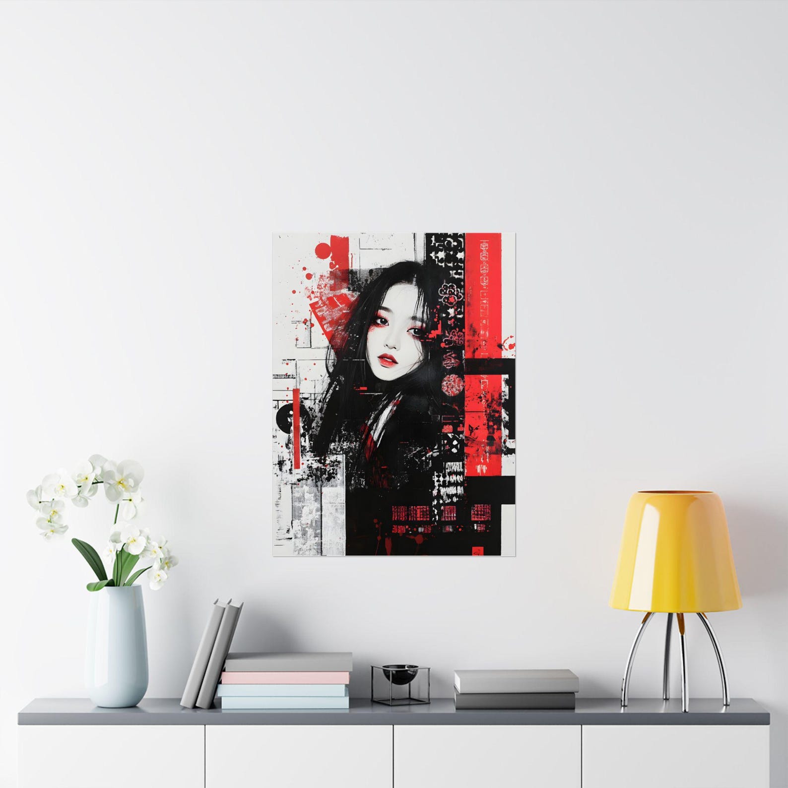 Korean Abstract Posters, Asian Design Wall Art, Matte Vertical Prints ...