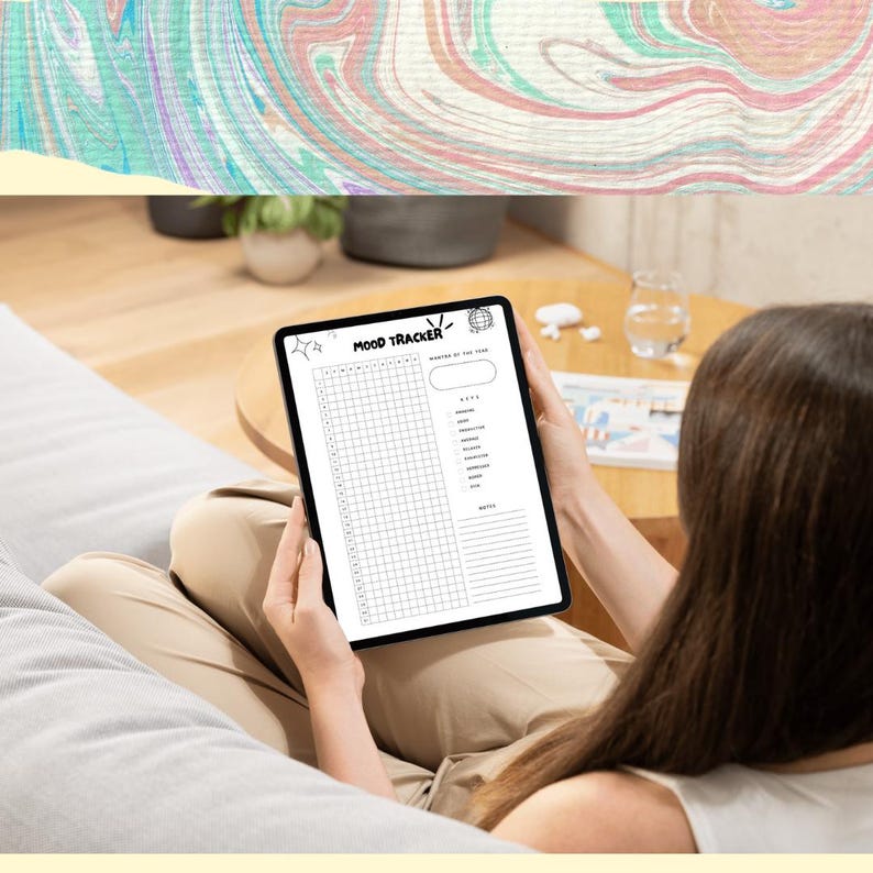 Printable Pixel Mood Tracker | Yearly Coloring Mood Chart - Etsy