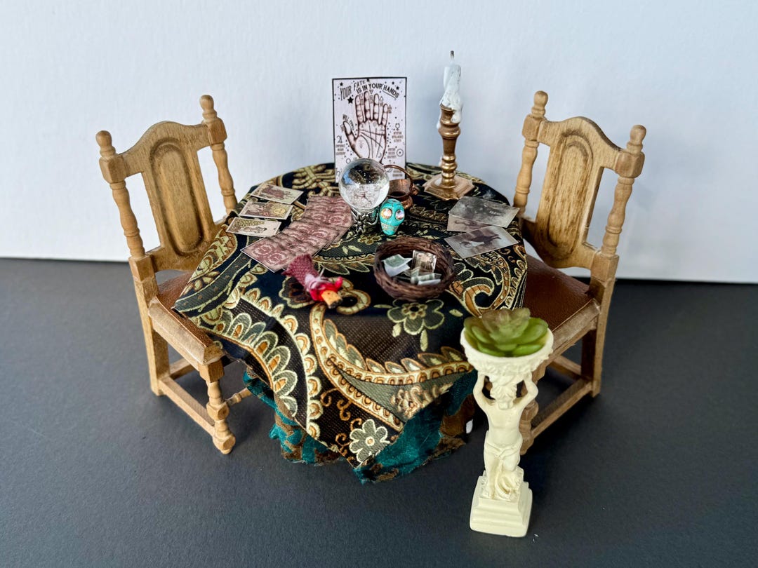 Miniature Fortune Teller's Table 1:12 - Etsy