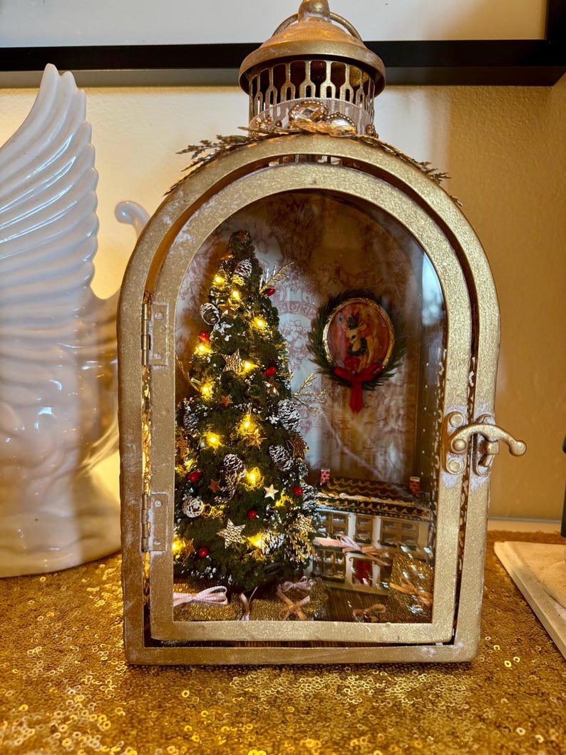 Christmas Scene Lantern - Etsy