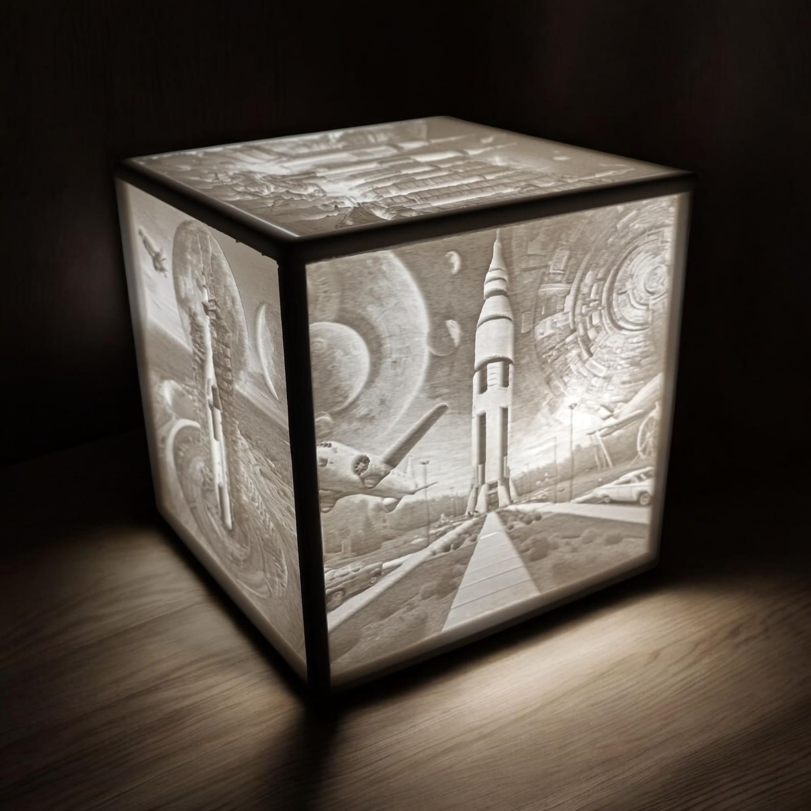 Personalized 3D Lithophane Night Light - Custom Photo Lamp | Unique ...