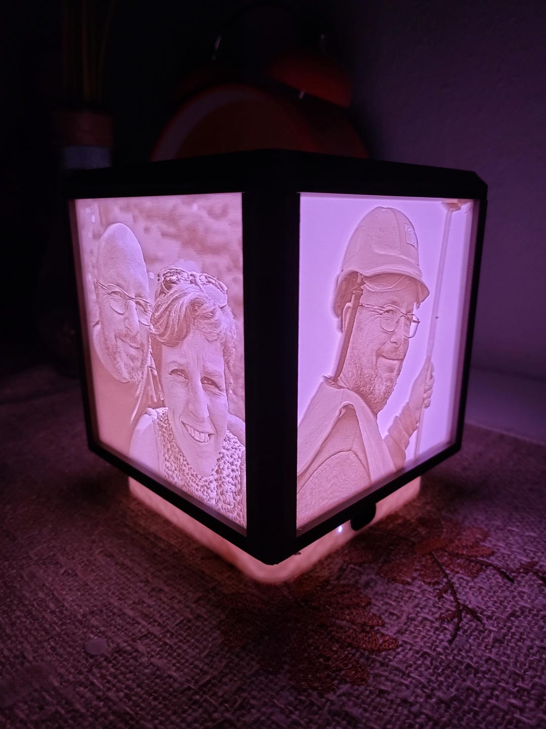 Personalized 3D Lithophane Night Light - Custom Photo Lamp | Unique ...