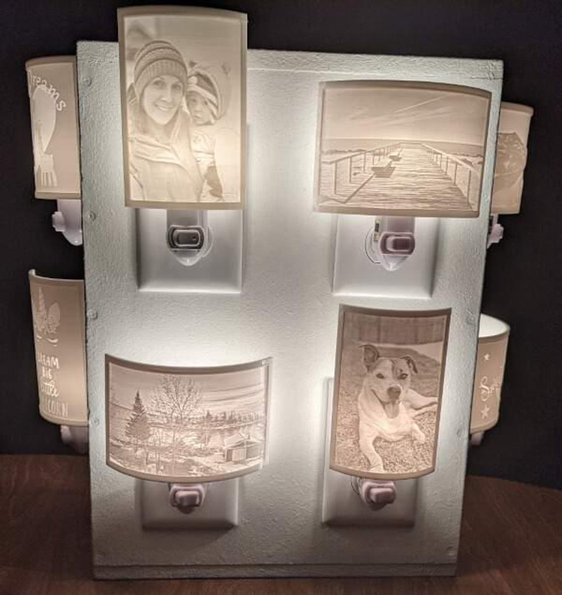 Personalized 3D Lithophane Night Light - Custom Photo Lamp | Unique ...