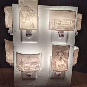 Personalized 3D Lithophane Night Light - Custom Photo Lamp | Unique ...
