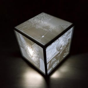 Personalized 3D Lithophane Night Light - Custom Photo Lamp | Unique ...