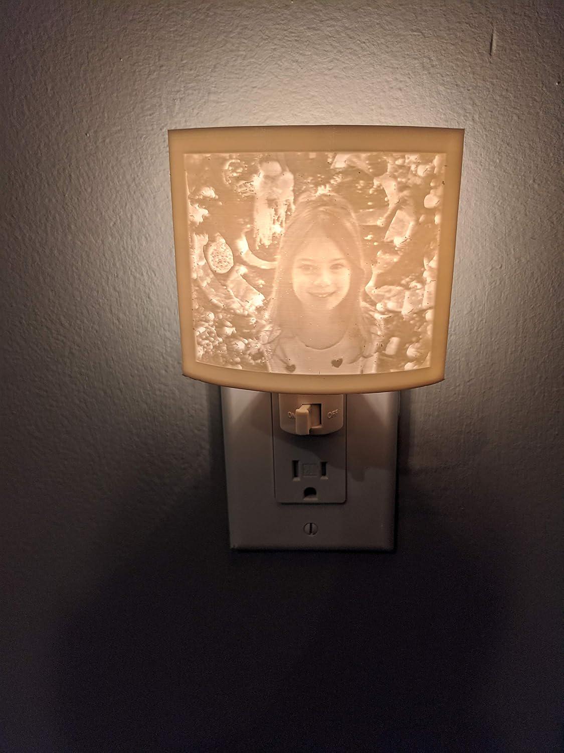 Personalized 3D Lithophane Night Light - Custom Photo Lamp | Unique ...