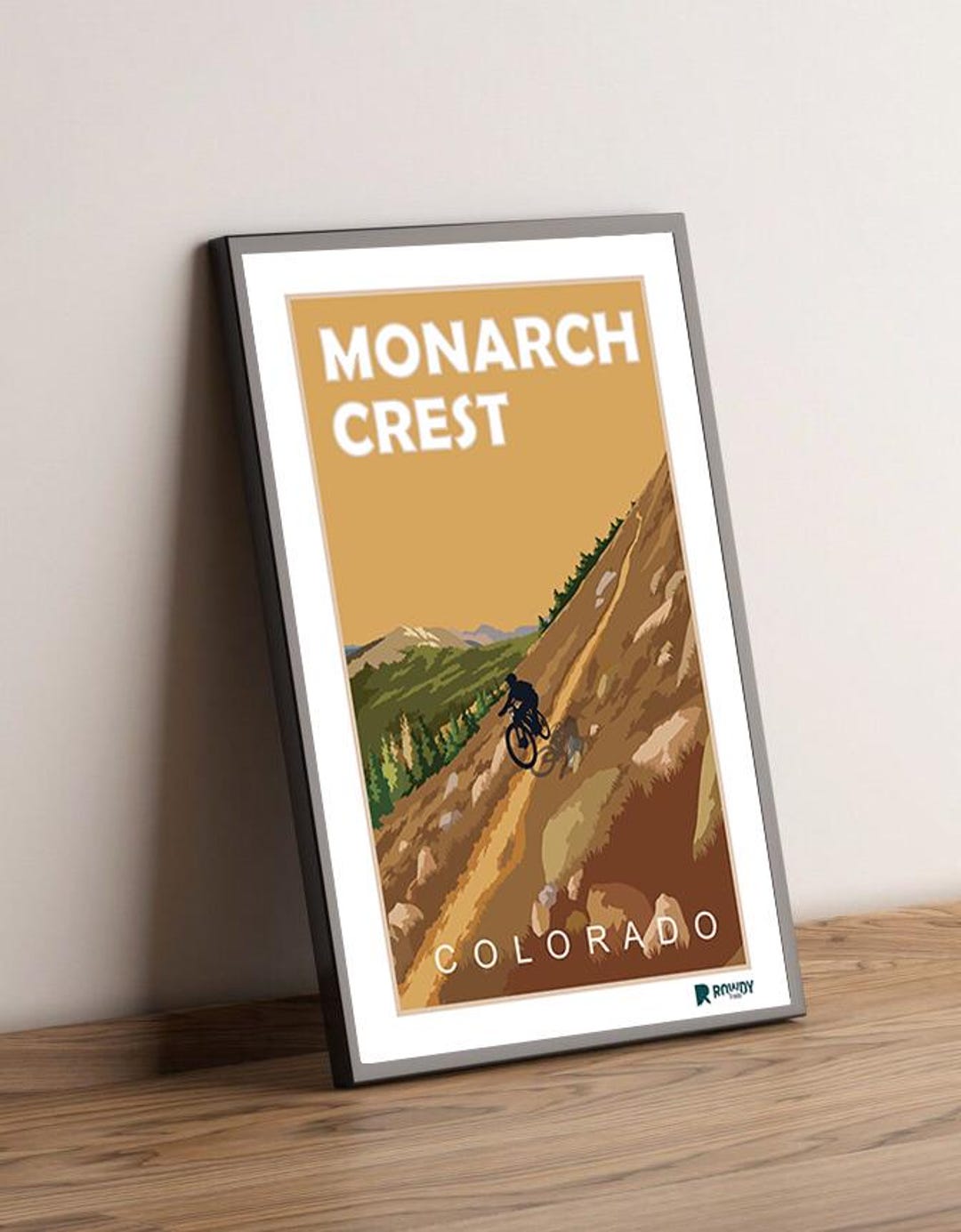 Monarch Crest Mountain Bike Trail Poster - 11" X 17" Unframed - Etsy