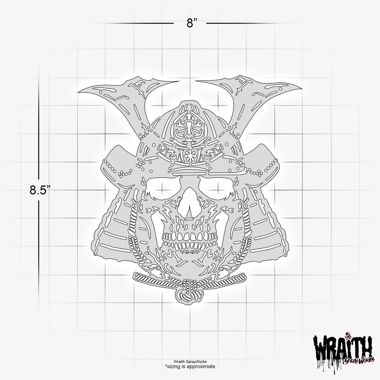 Samurai #1 - Reusable Airbrush Stencil Template - Etsy