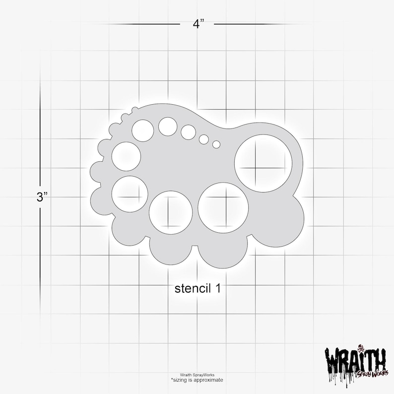 Mini Freehand Set - Reusable Airbrush Stencil Template - Etsy