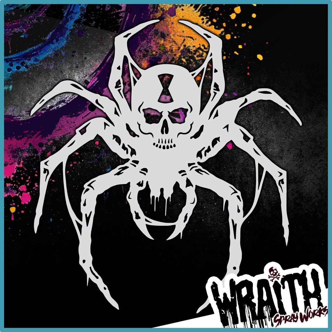 Spider #2 - Reusable Airbrush Stencil Template - Etsy