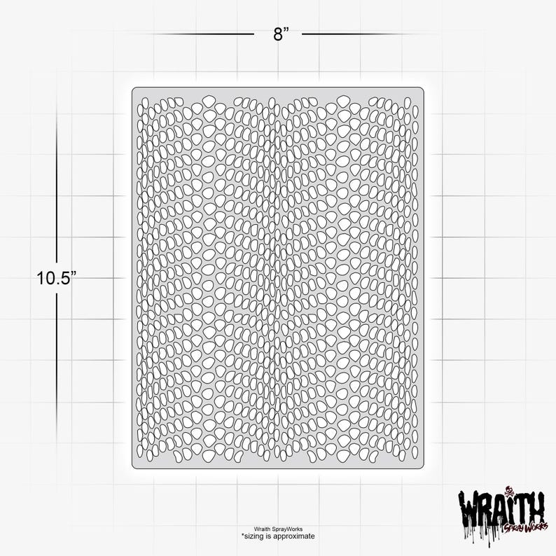 Snake Skin #1 - Reusable Airbrush Stencil Template - Etsy