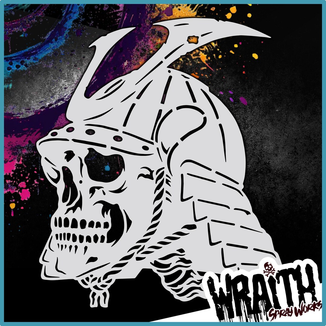 Samurai #3 - Reusable Airbrush Stencil Template - Etsy