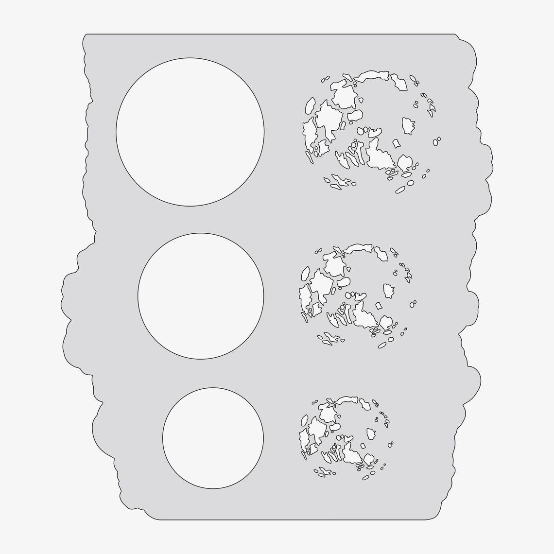 Moon Clouds - Reusable Airbrush Stencil Template - Etsy