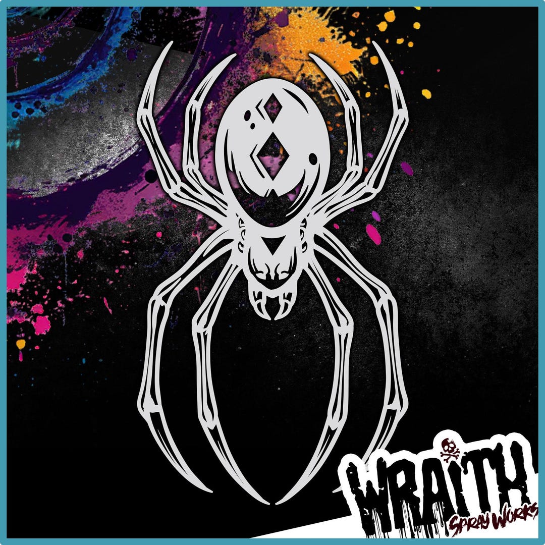 Spider #3 - Reusable Airbrush Stencil Template - Etsy