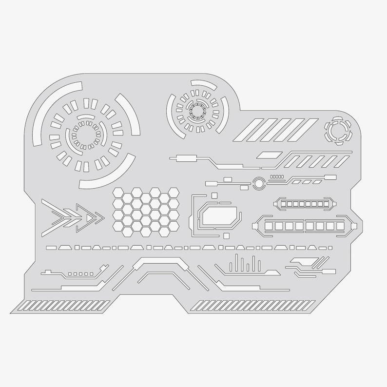 Tech Maker #1 - Reusable Airbrush Stencil Template - Etsy