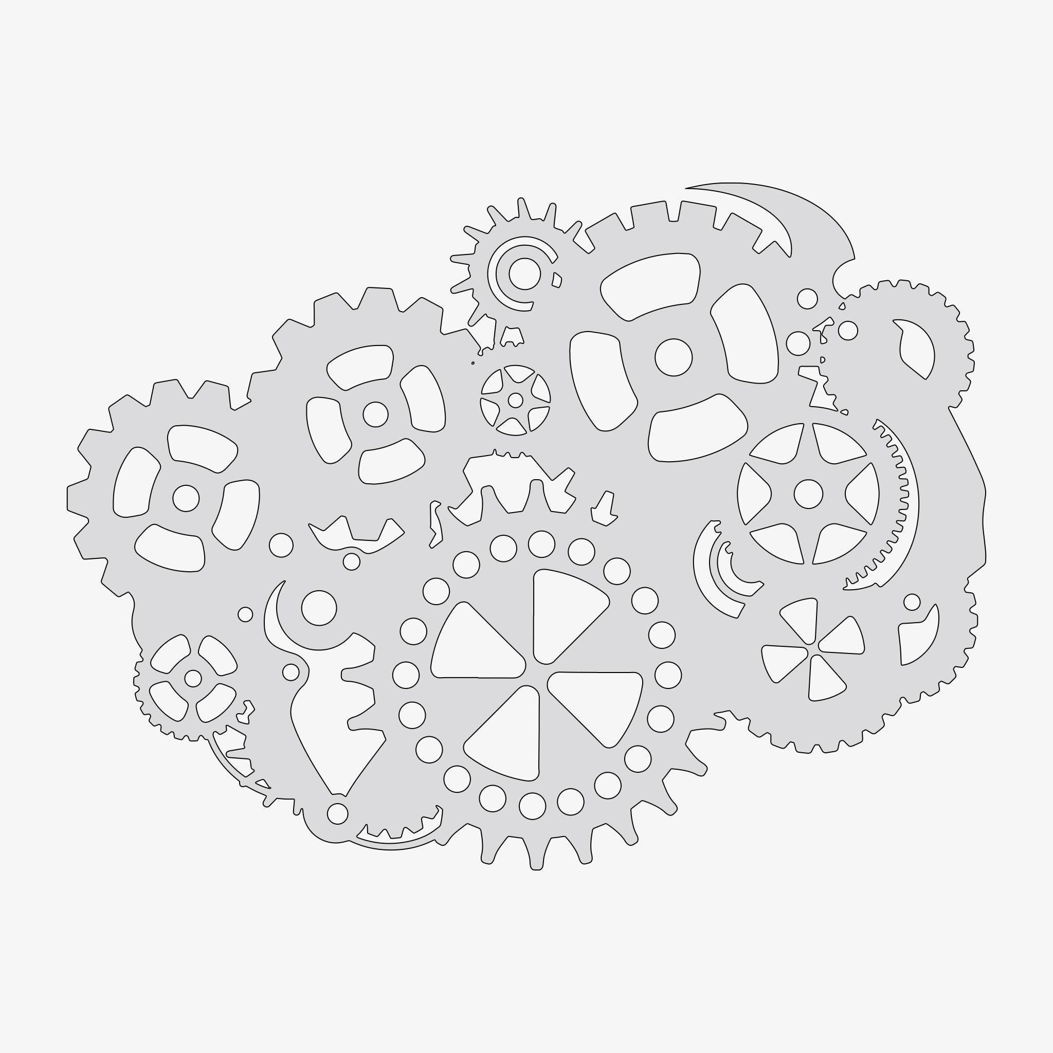 Gear Builder #1 - Reusable Airbrush Stencil Template - Etsy