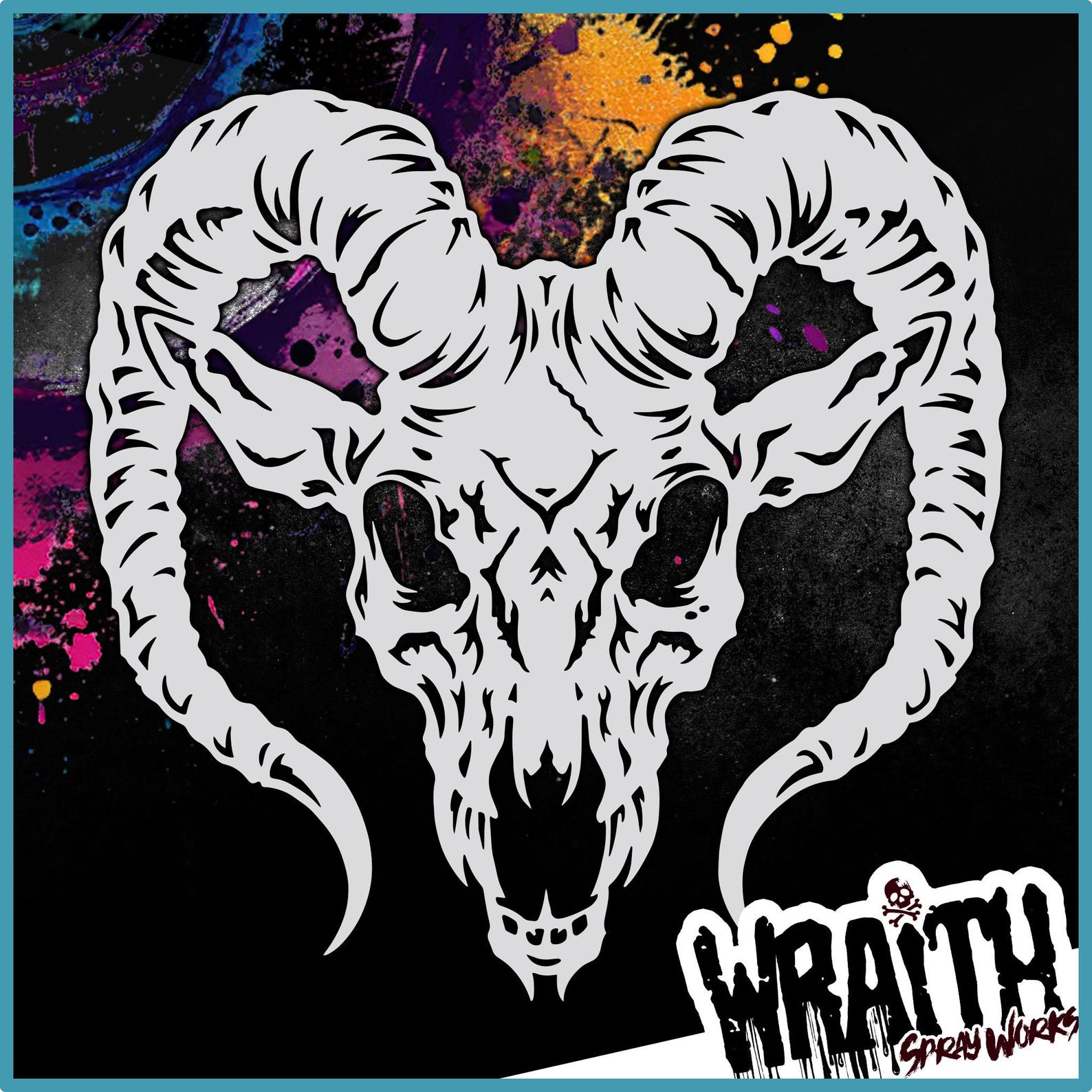 Rotting Goat #1 - Reusable Airbrush Stencil Template - Etsy