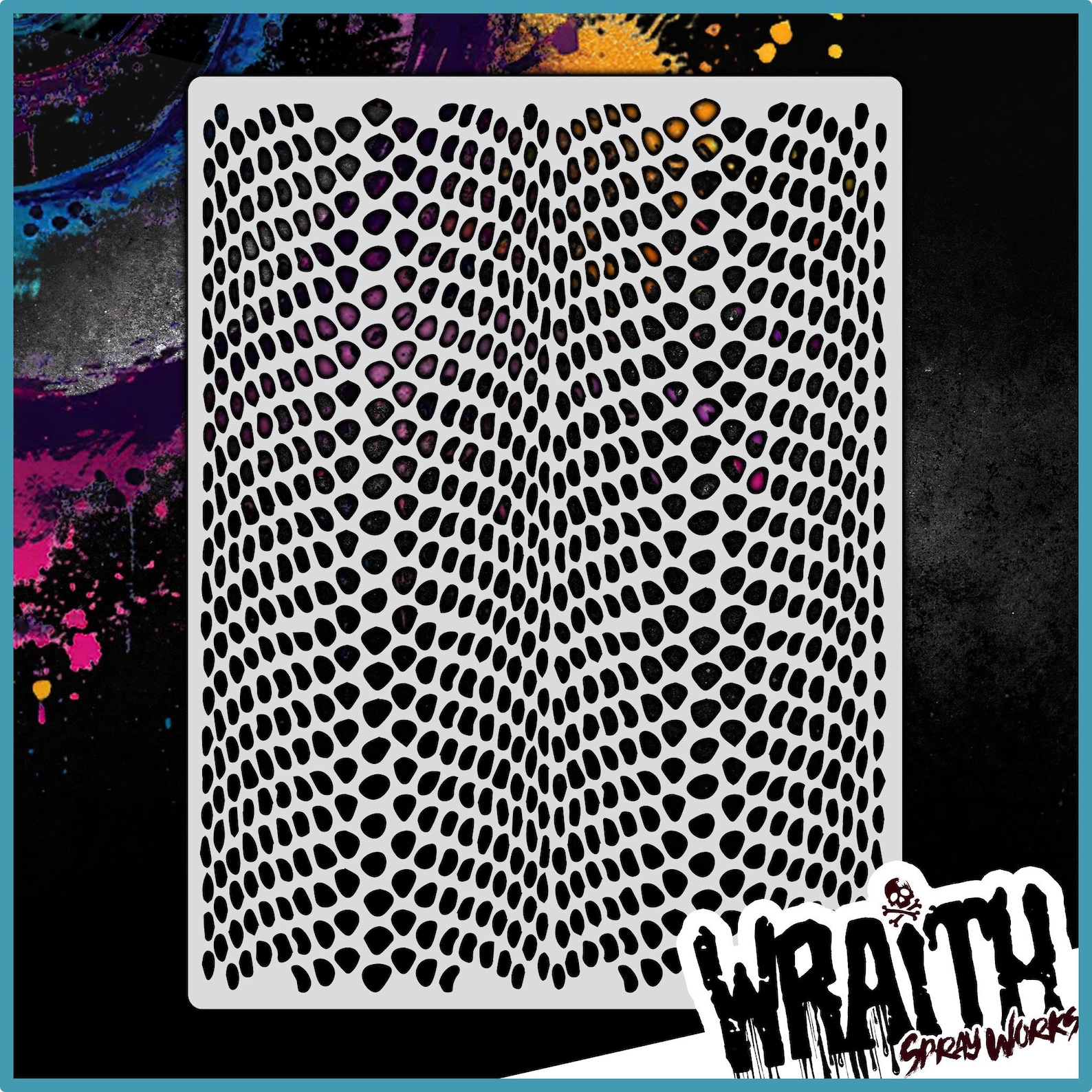 Snake Skin #1 - Reusable Airbrush Stencil Template - Etsy