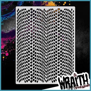 Snake Skin #1 - Reusable Airbrush Stencil Template - Etsy