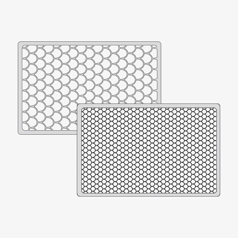 Fish Scales #4 - Reusable Airbrush Stencil Template - Etsy