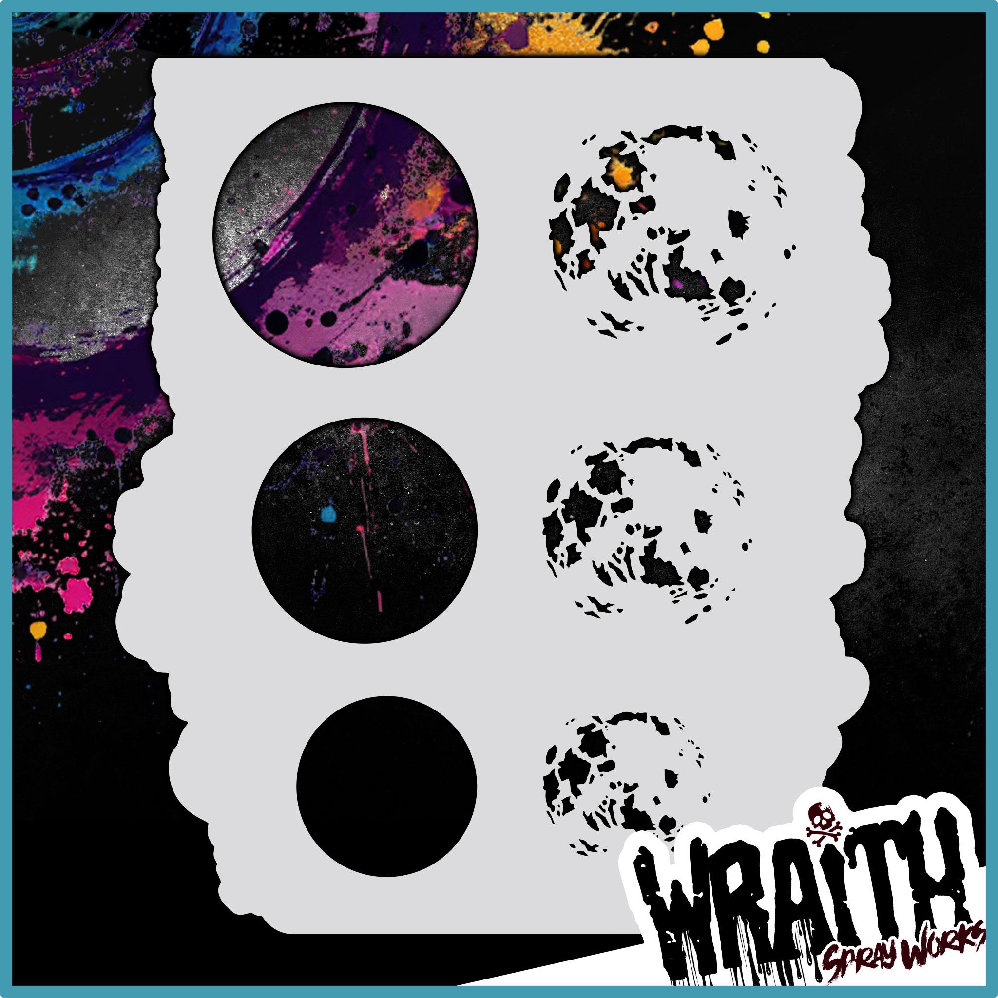 Moon Clouds - Reusable Airbrush Stencil Template - Etsy