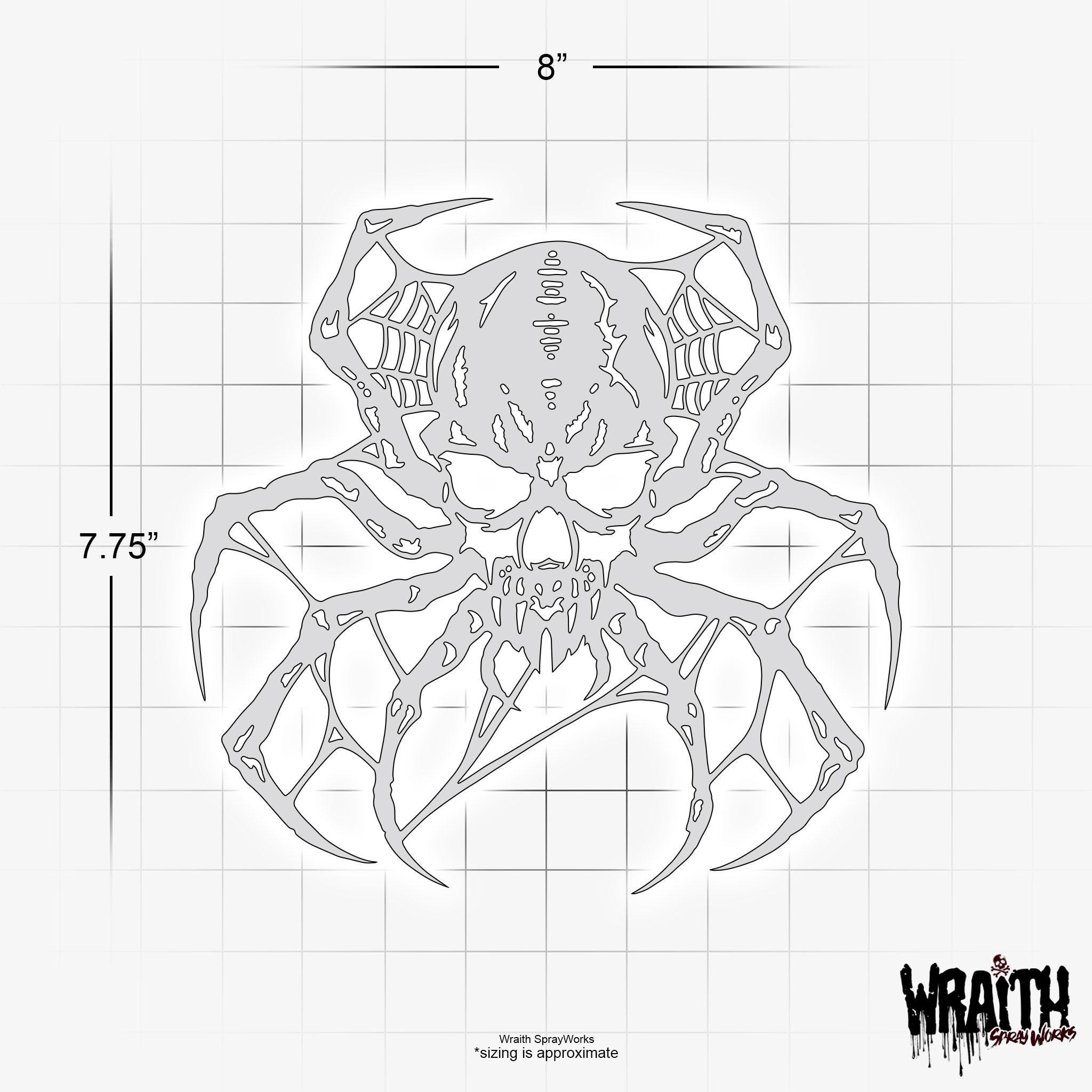 Spider #1 - Reusable Airbrush Stencil Template - Etsy