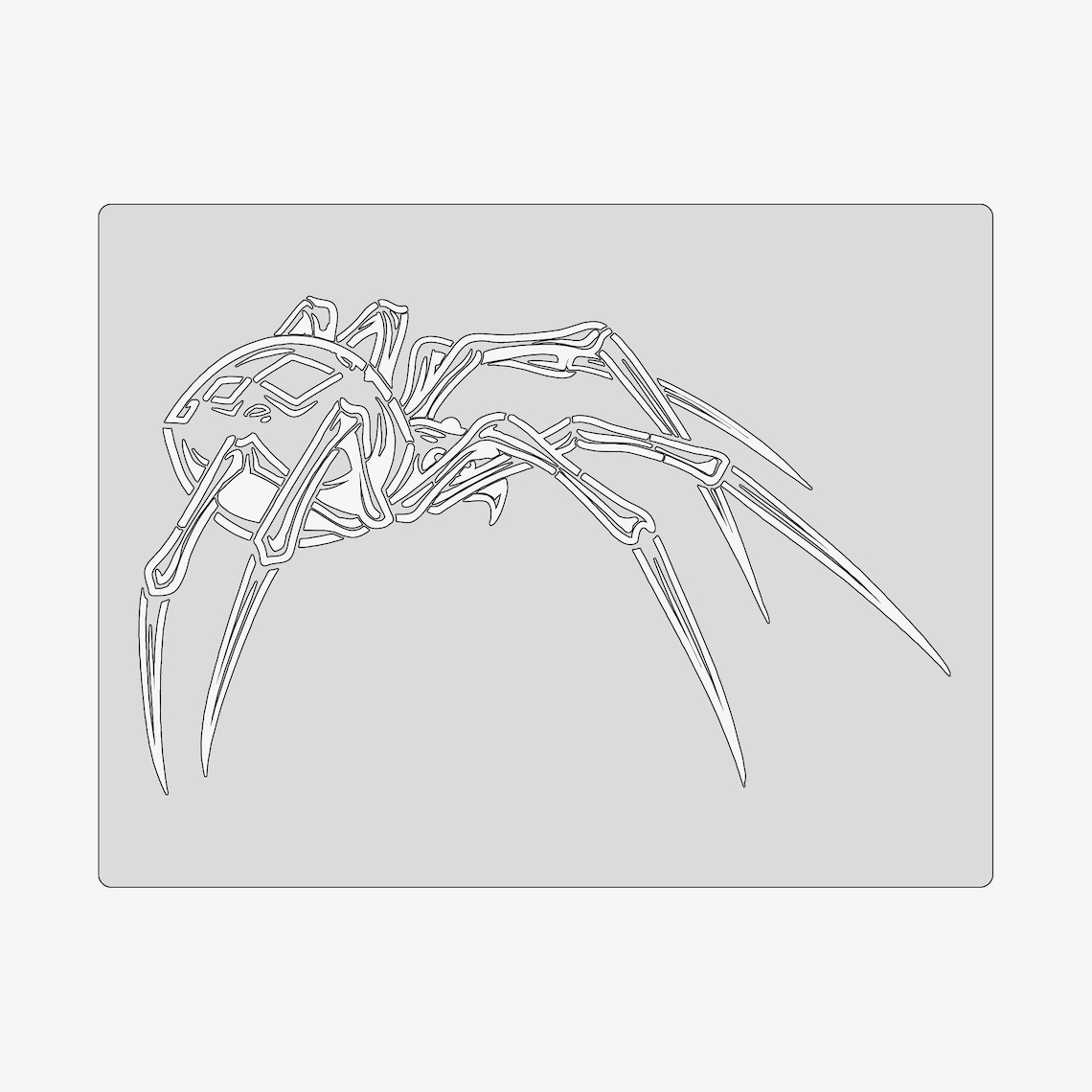 Spider #4 - Reusable Airbrush Stencil Template - Etsy