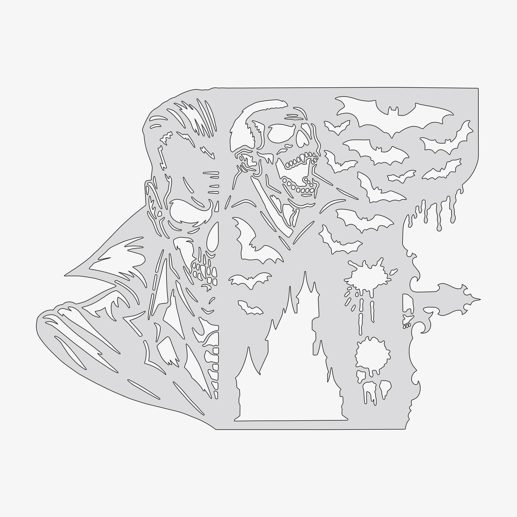Vampire Curse - Reusable Airbrush Stencil Template - Etsy