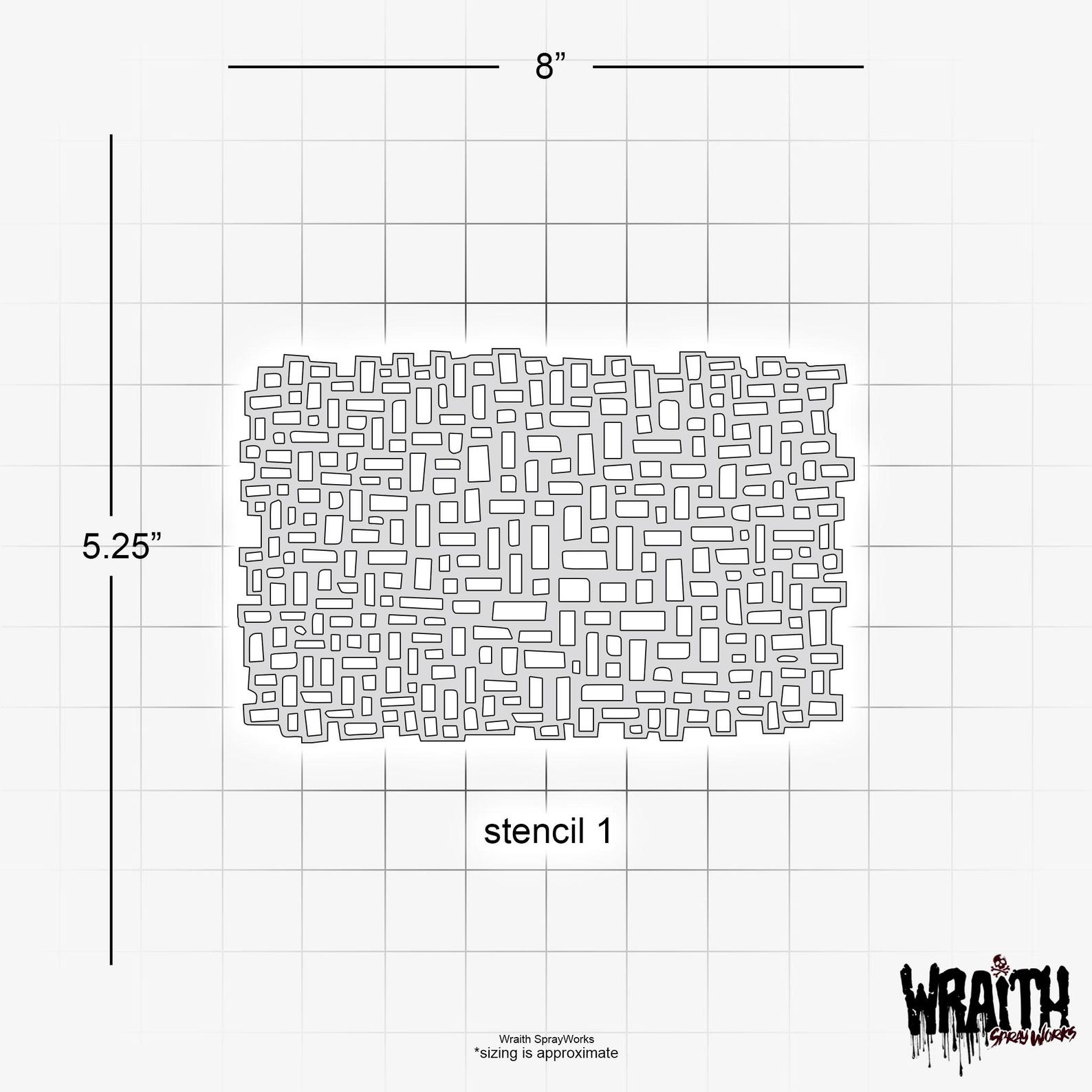 Bubbles & Squares - Reusable Airbrush Stencil Template - Etsy