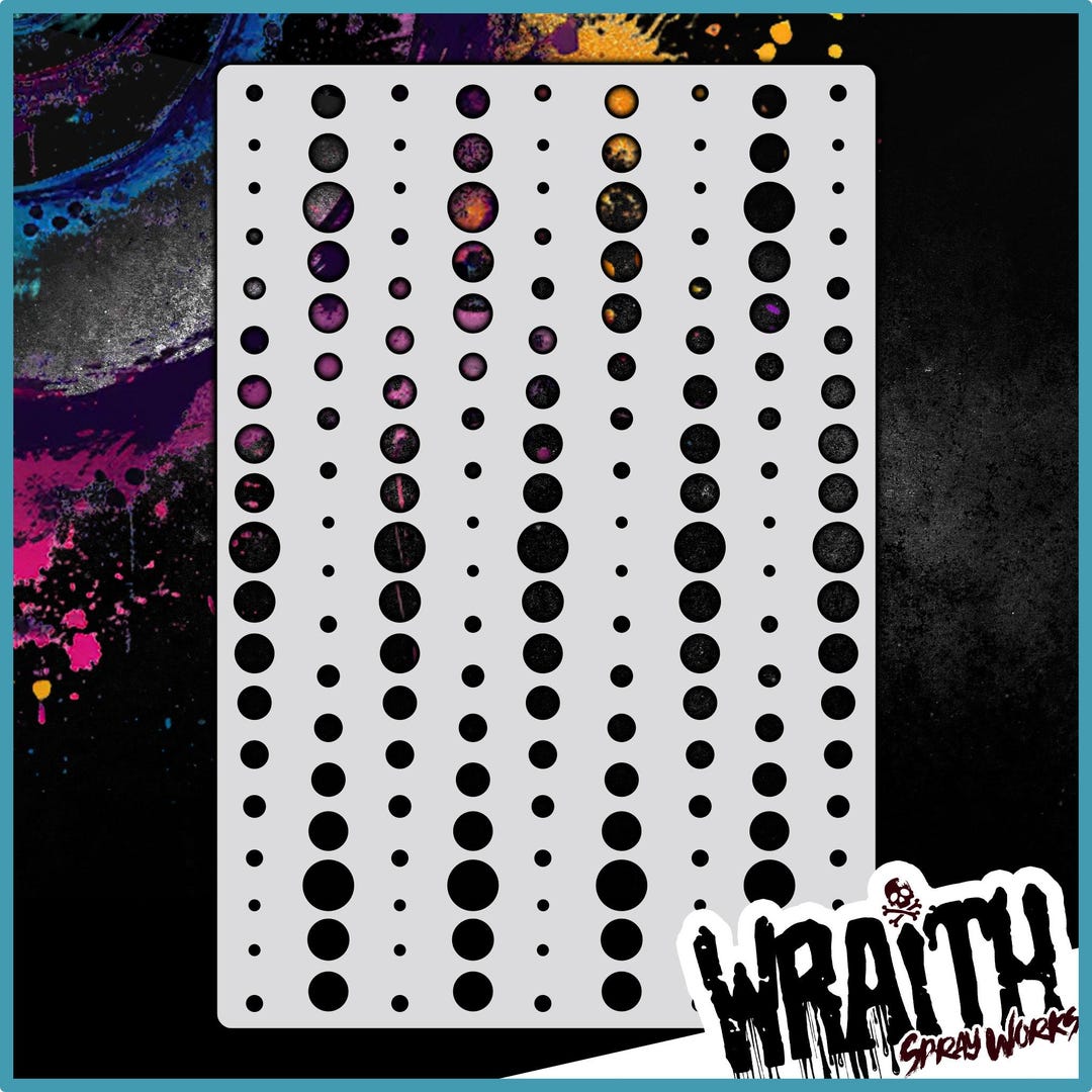 Circle Pattern - Reusable Airbrush Stencil Template - Etsy